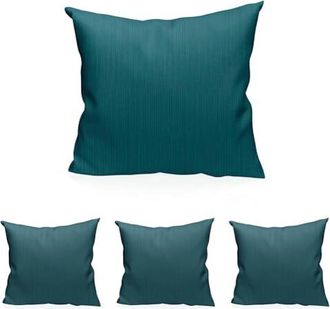 Soleil d'Ocre Abdeckung von Kissen, Blau, 60 x 60 cm (Packung mit 4)