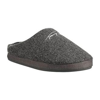 Tommy Hilfiger Femme Pantoufle en Feutre Chausson, Fr&ecirc;ne fonc&eacute;, 35.5 EU