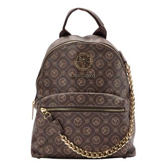 Carlo Colucci Rucksack mit dekorativer Kette Costanzo - - Bags - unisex - Braun - ONE SIZE