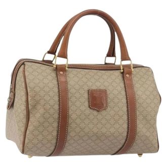 Celine Pre-owned Vintage Canvas Hand Bag - Femme - Pre-owned - Beige - Taille: ONE Size