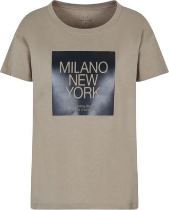 A|X Armani Exchange Femme, Tops, Brun, Taille: 36 FR Armani Exchange T-shirts et Polos Marron