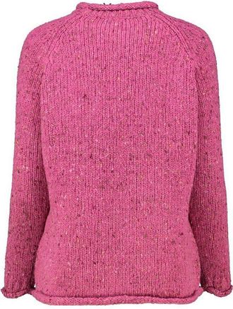 Carraig Donn Strickpullover aus Donegal- Tweedgarn
