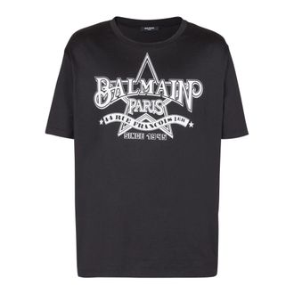 Balmain Stern T-Shirt - - Tops - Herren - Schwarzk - M