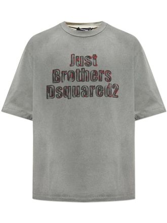Dsquared2 t-shirt à logo imprimé - Gris