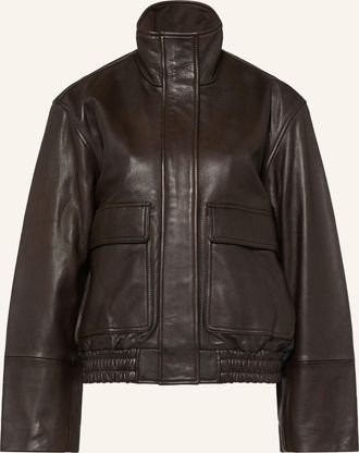 Tommy Hilfiger Lederblouson braun