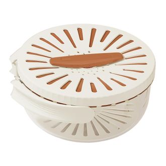 Generic waschschale - 2-in-1 stapelbarer faltbarer K&uuml;chenhelfer - waschkorb mit abtropfer | F&uuml;r K&uuml;hlschrank Theke Sp&uuml;le Vorratsschrank Picknick Camping sowie 