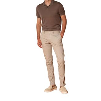 Mason's Homme, Pantalons, Beige, Taille: 2XL Pantalon Chino Slim Fit Beige