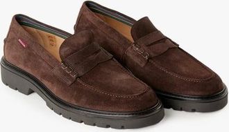 Paul Smith Leder Wildleder Moccasins in Leder - Brown
