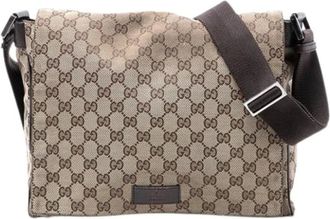 Gucci unisex, Pre-owned, Beige, Taille: ONE Size Sac bandouli&egrave;re en toile Pre-owned