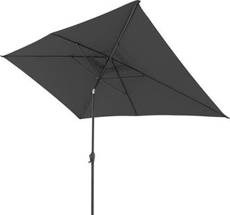 Doppler Sonnenschirm für den Garten Jack 300x200cm in Dunkelgrau - Rechteckiger Sonnenschirm für Balkon & Terrasse - Schirm knickbar - Großer Balkonsonnenschi