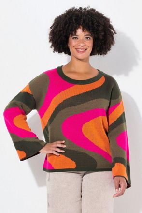 Angel Of Style Strickpullover Pullover oversized Colormuster Trompetenärmel