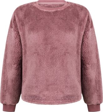 Hunkem&ouml;ller Hunkem&ouml;ller Lang&auml;rmeliges Fluffy-Fleece-Top - pink - XS