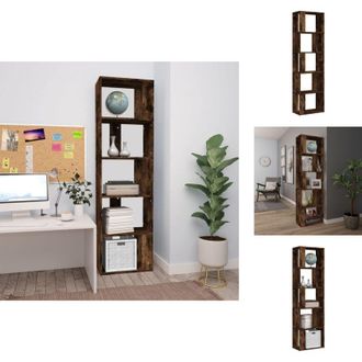 vidaXL Vidaxl - B&uuml;cherregal R&auml;uchereiche 45x24x160 cm Holzwerkstoff - Buche Regal - Holzm&ouml;bel - B&uuml;cherst&auml;nder - Regal - Wohnzimmer Einrichtung