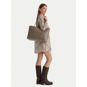 Calvin Klein Handtasche Calvin Klein Foil Logo Tote W/Pouch LV04F3274G Beige