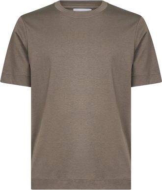 D4.0 Homme, Tops, Beige, Taille: 2XL T-shirt &agrave; manches courtes et col rond