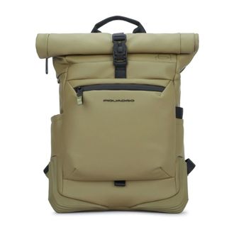 Piquadro unisex, Sacs, Vert, Taille: ONE Size Corner 2.0 Roll-Top Backpack