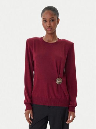 Simona Corsellini Pullover A25CPMGE0301 Rot Regular Fit