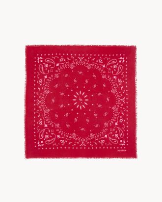 Kujten Grand bandana cachemire imprim&eacute; - Grand Bandana Hachiko