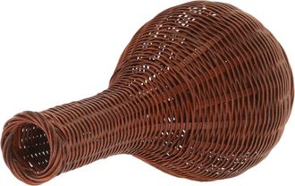 BESPORTBLE Handgefertigte Bambus Woven Vase Kleine Dekorative Blumenvase f&uuml;r Trockenblumen Wohnzimmer Bauernhausstil Kreative Kunstblumen Halter Stabil und Viels