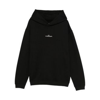 Maison Margiela Kapuzenpullover mit Logo - - Sweatshirts & Hoodies - Herren - Schwarzk - L