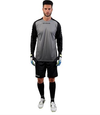 Givova Unisex Manchester Tortiere, grau/schwarz, 3XS