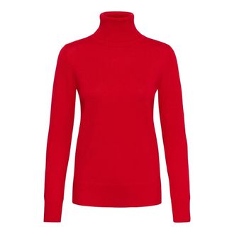 Saint Tropez MilaSZ Pull &agrave; col roul&eacute; - Femme - Pulls - Rouge - Taille: 36 FR