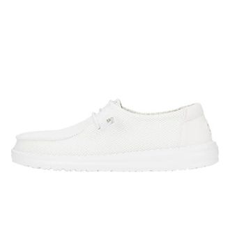HeyDude Wendy Stretch Sox - Baskets pour Femme - Chaussons avec Semelles Confortables - Style Mocassin, White, 40