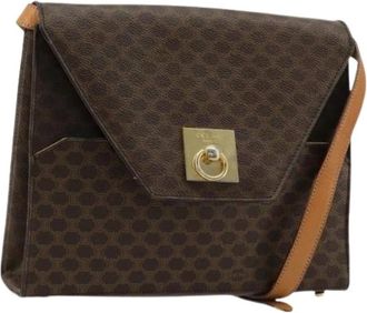 Celine Pre-owned Vintage Canvas Shoulder Bag - Femme - Pre-owned - Brun - Taille: ONE Size
