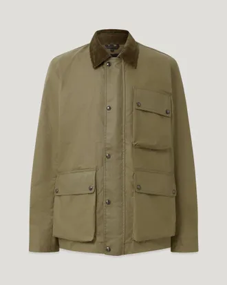 Belstaff Veste Incline Pour Homme Waxed Cotton Vert Arm&eacute;e Fonc&eacute; 2xl