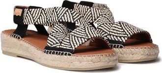 Toni Pons Toni Pons Femme Eliana Sandale Plate, Noir/Noir, 42 EU