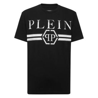 Philipp Plein Round Neck T-Shirt Stripes - - Tops - Herren - Schwarzk - 2XL