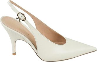 Gianvito Rossi Femme, Chaussures, Blanc, Taille: 39 1/2 EU Escarpins