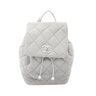 Chanel Pre-owned Matelasse Grained Calf Backpack - - Pre-owned - Damen - Grau - ONE SIZE