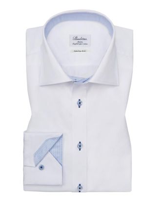 Stenstr&ouml;ms Hemd mit extra langem Arm und Ausputz, Slimline in