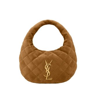 Saint Laurent Icarino Suede Shoulder Bag