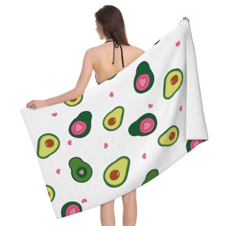 Generic Avocado Strandtuch Flauschige Duschtuch Pflegeleicht Handt&uuml;cher F&uuml;r Bad Urlaub Yoga Fitness 80X130Cm