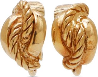 Dior Ohrclips mit Twist-Detail - Gold