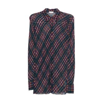 Dries Van Noten Kariertes Hemd mit Knopfleiste - - Blouses & Shirts - Damen - Mehrfarbig - XS