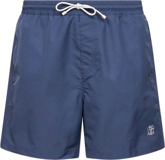 Brunello Cucinelli Homme, Maillots de bain, Bleu, Taille: 3XL Swim Shorts