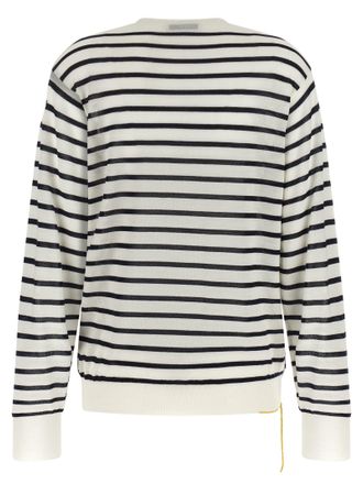 Fendi Striped Virgin Wool Cardigan