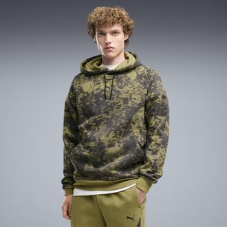 Puma Hoodie en polaire &agrave; motif camouflage PUMA Sport Homme, V&ecirc;tements, Marron, XXL