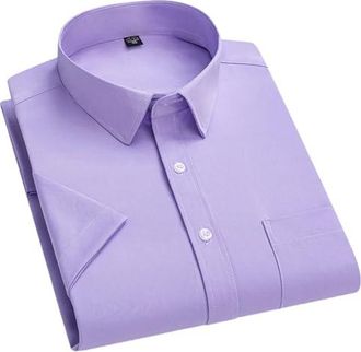 Generic Chemise classique &agrave; manches courtes pour homme avec poche, 70., XL