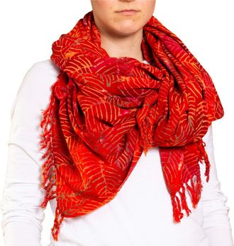 Panasiam Scarf 190x116 cm, B403 palm orange, L
