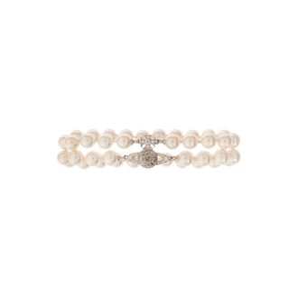 Vivienne Westwood Femme, Accessoires, Beige, Taille: M Graziella Double Bracelet