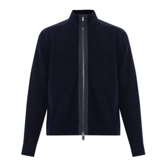 Paul & Shark Homme, Pulls, Bleu, Taille: L Cardigan avec dos matelass&eacute;