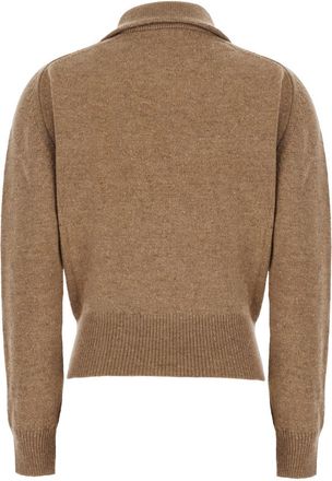 Mauro Grifoni Wool Zip-Up Sweater - Beige