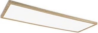 Paulmann 71036 LED Panel Atria Shine Deckenleuchte mit Backlight eckig IP44 22W 2300lm 580x200mm Holzoptik Kunststoff 4000K Badleuchte