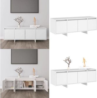 vidaXL Vidaxl - TV-Schrank Wei&szlig; 120x30x40,5 cm Holzwerkstoff - TV-Schrank - Lowboard - Holzm&ouml;bel - Wei&szlig;er TV-Stand - Fernsehtisch - Home & Living