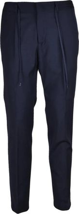Paoloni Homme, Pantalons, Bleu, Taille: M Classico Chinos