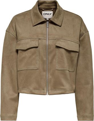 Only Onlstina Faux Suede Jacket PNT Noos